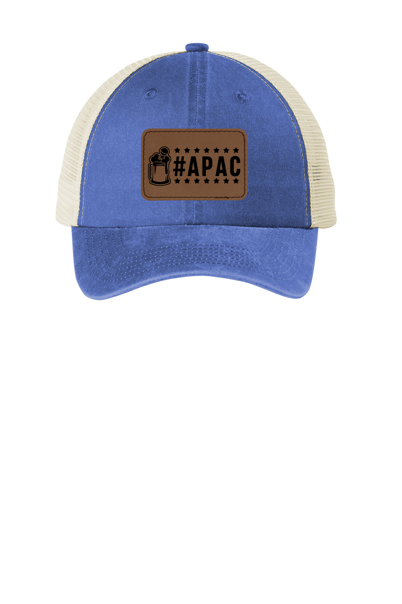 #APAC Leather Brown Patch Hat – Drinkin' Bros
